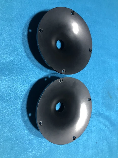 Pair 6” Round Conical Short Horn Waveguide For 1” Compression Driver
