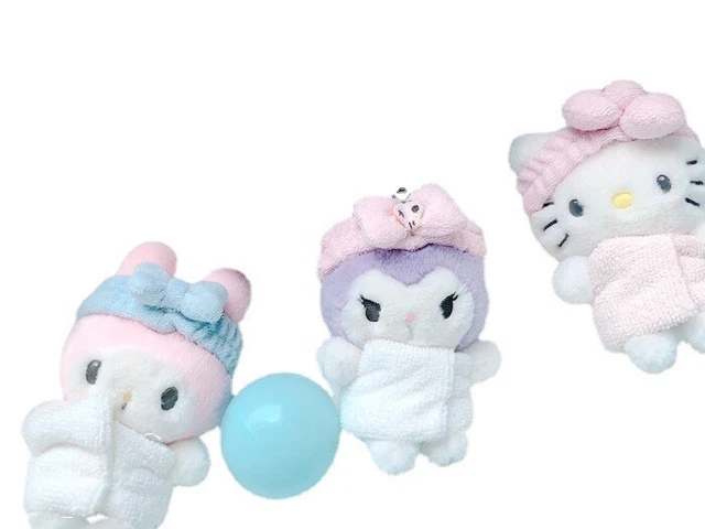 BATH MY MELODY Kuromi Cinnamoroll Hello Kitty Doll Toy Figure Pendant Keychain EUR 7,12 ...