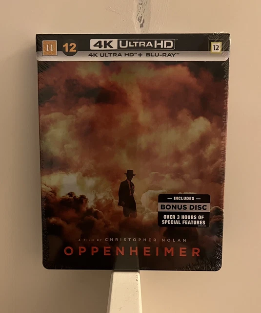 OPPENHEIMER 3-DISC STEELBOOK 4K UHD Ultra-HD Blu-ray (REGION FREE, SEALED) EUR 110,46 - PicClick FR