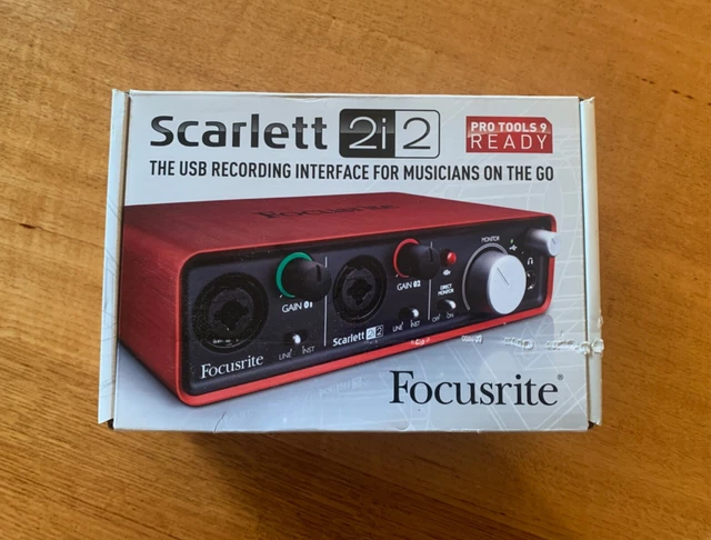 FOCUSRITE - SCARLETT 2i2 Gen 2 USB Audio Interface (Red) (Unopened ...