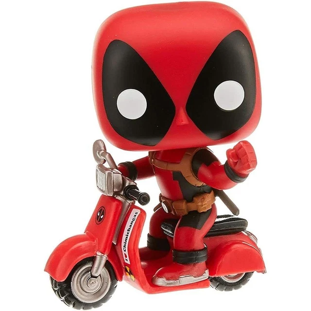 FUNKO POP! RIDE Marvel: Deadpool & Scooter Collectible Figure ...