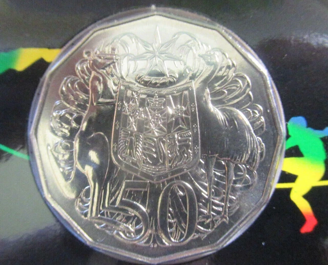 AUSTRALIA 1992 COAT of Arms 50 Cent Coin BUNC ex Mint Set NICE!!! EUR ...