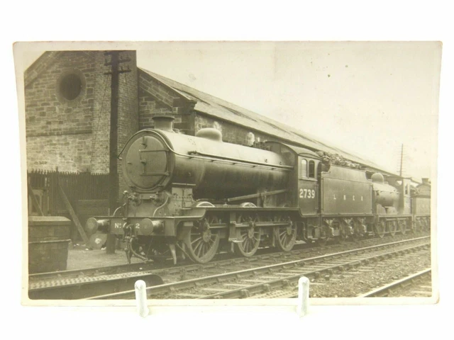 ANTIQUE REAL PHOTOGRAPH railway train postcard LNER 2739 steam ...