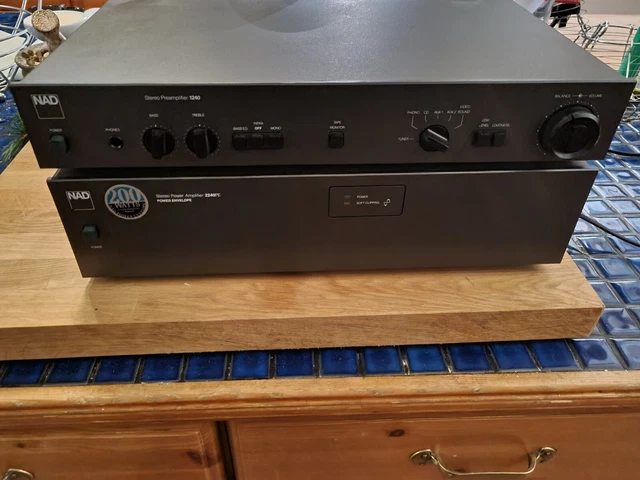 NAD 1240 AND 2240 combo power and pre amp. Rare and superb. EUR 403,02 ...