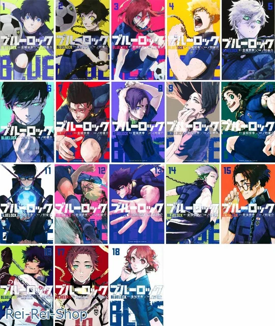 BLUELOCK BLUE LOCK Vol.1-18 Comic Set Manga Japanese Language F/S New £ ...