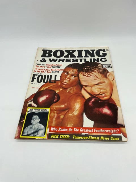 BOXING & WRESTLING Magazine June 1963: Dick Tiger, Abe Attell $14.99 ...