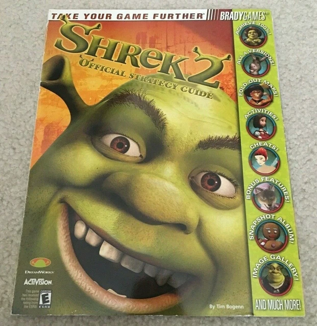 SHREK 2 VIDEO Game Official Strategy Guide Book Brady Games Activision ...