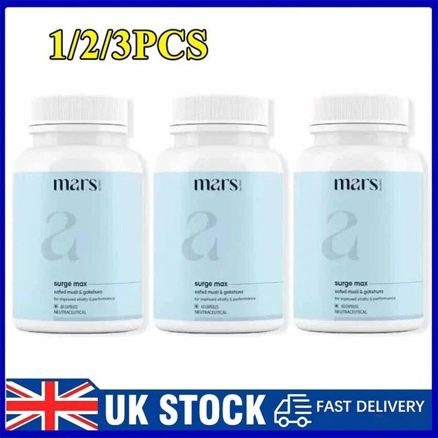 MARS BY GHC Surge Max Contains Shilajit, Ashwagandha Gokshura Safed ...