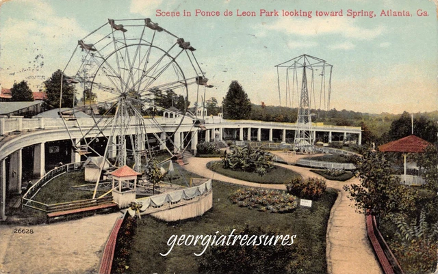 GA~GEORGIA~ATLANTA~PONCE DE LEON Park~Looking Toward Spring~Ferris ...