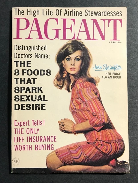 PAGEANT MAGAZINE APRIL 1966 Jean Shrimpton The Man From U.N.C.L.E £0.75 ...