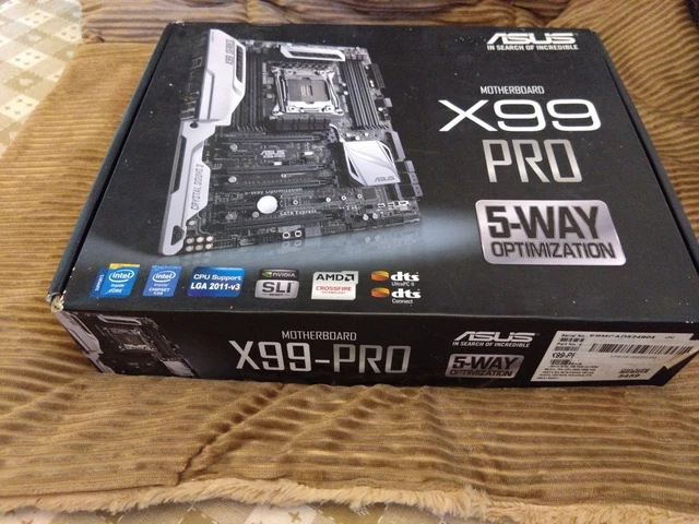 ASUS X99-PRO ATX Socket 2011v3 worksation MoBo - 4Ch DDR4 RAM, 4 x GPU ...