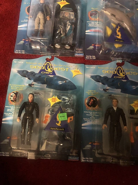 6 UNOPENED SEAQUEST DSV :Darwin the Dolphin, Hitchcock,Lucas,Bridger ...