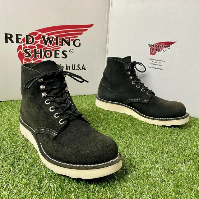 RED WING BOOTS 8174 BEAMS US:5.5D Leather Black From Japan 40991K ...