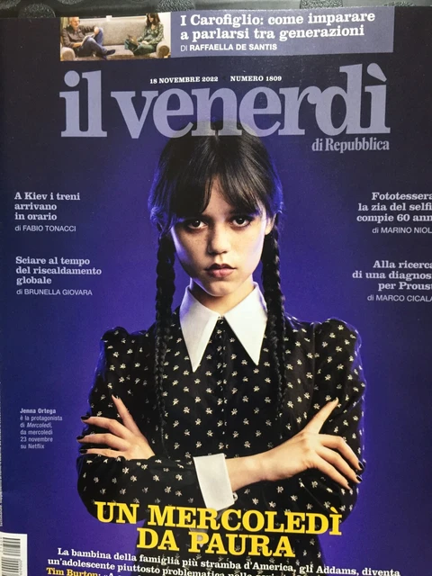 IL VENERDÌ 2022 1809.Jenna Ortega-Tim Burton,Gianrico Carofiglio & Giorgia EUR 19,99 - PicClick IT