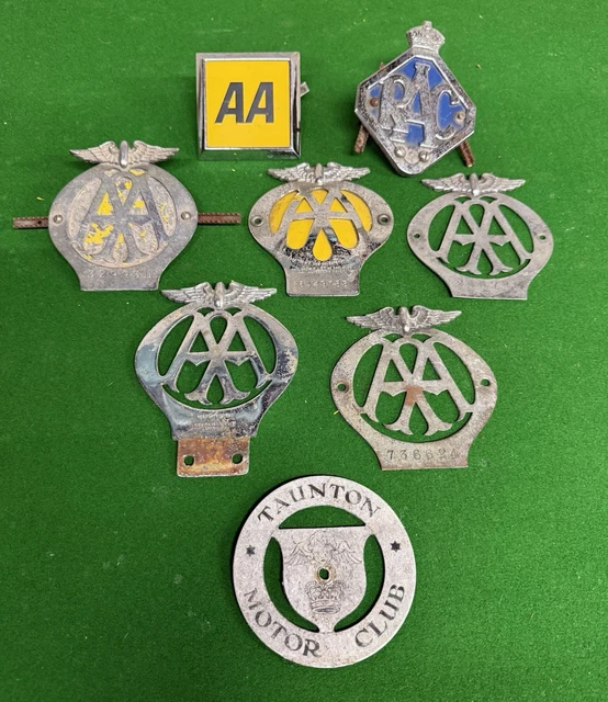 VINTAGE AA AND RAC Car Badges Chrome Badges £47.52 - PicClick UK