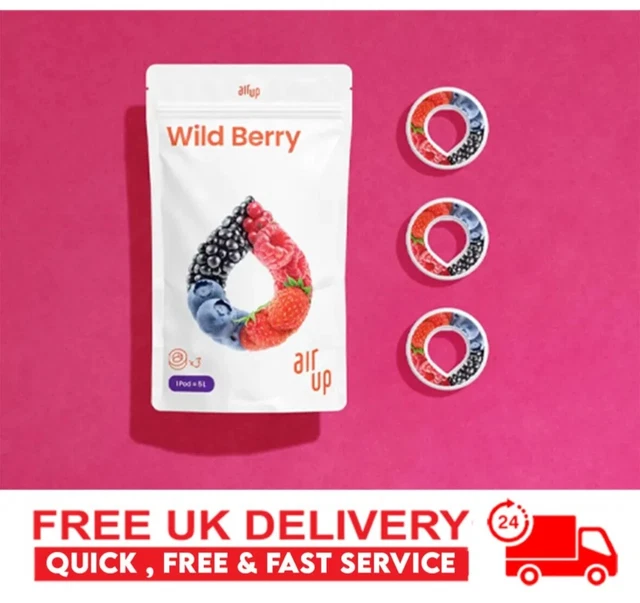 BRAND NEW 3X Genuine air up Wild Berry Pods Flavour - FREE P&P £13.99 ...