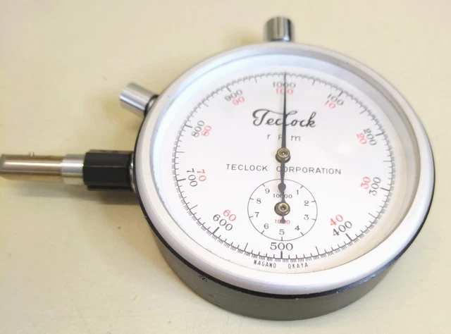 TECLOCK JAPAN HANDTACHOMETER m/min Umdrehungsmesser Tachometer Drehzahlmesser EUR 95,00 ...