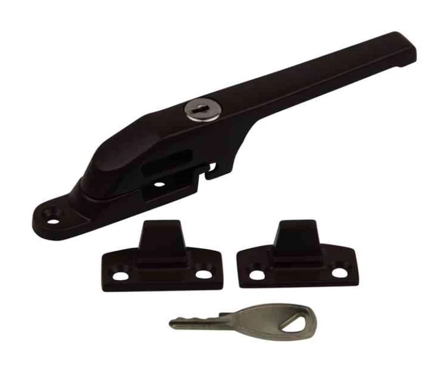 TIMBER WOODEN LOCKING Casement Window Handle Brown Basta - Shaw ...