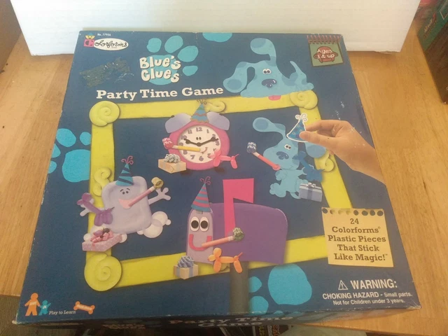 COLORFORMS BLUES CLUES Party Time Game 1998 Nick Jr 3 ans et plus ...