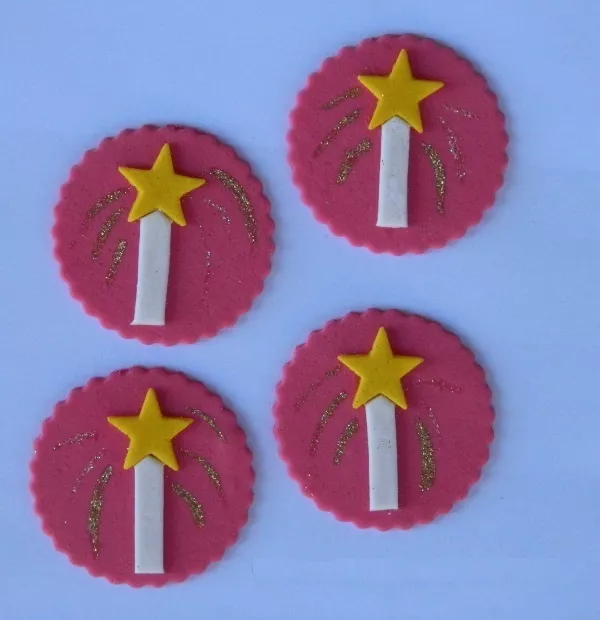 12 EDIBLE FAIRY WAND THEME CUPCAKE cake topper DECORATION princess ... 12 EDIBLE FAIRY WAND THEME CUPCAKE cake topper DECORATION princess ...