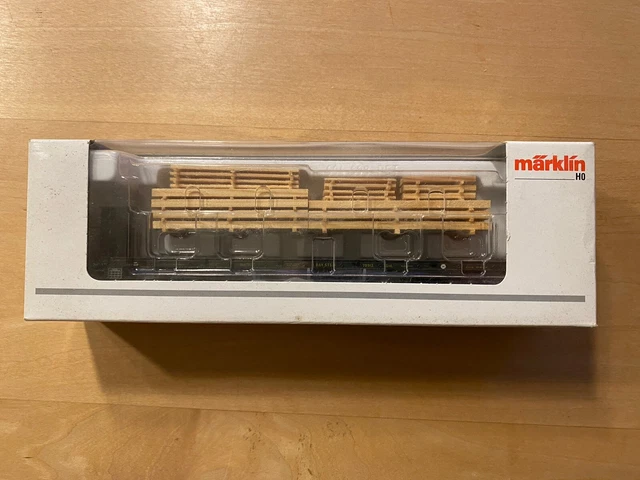 MÄRKLIN H0 46282 Flachwagen mit Ladung, NEU, OVP, UNBESPIELT EUR 21,50 ...