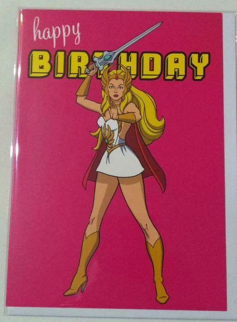SHE-RA GEBURTSTAGSKARTE - SheRa Geburtstagskarte - Princess of Power ...