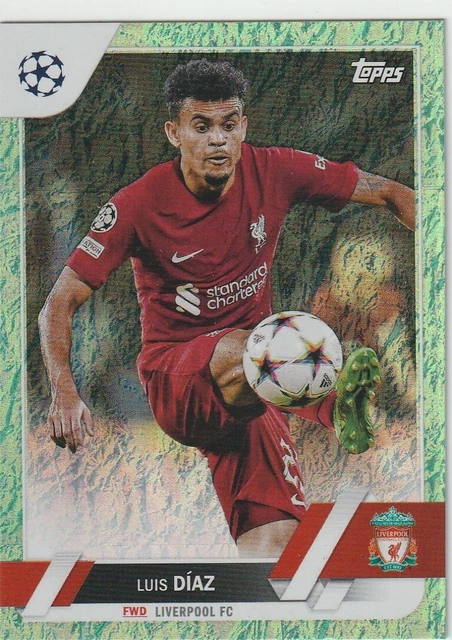 CARTE TOPPS 2022-23 Uefa Ucc Jade Tiger Edition Luis Diaz Liverpool ...