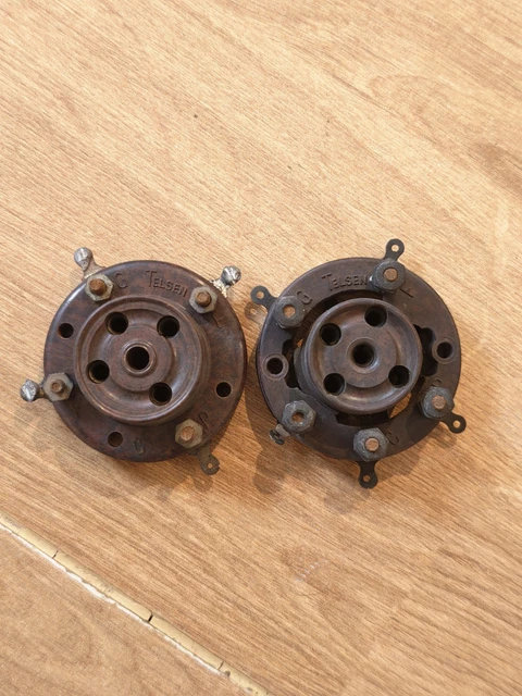 VINTAGE TELSEN 5-PIN Valve Tube Holders x2 Bakelite £19.36 - PicClick UK