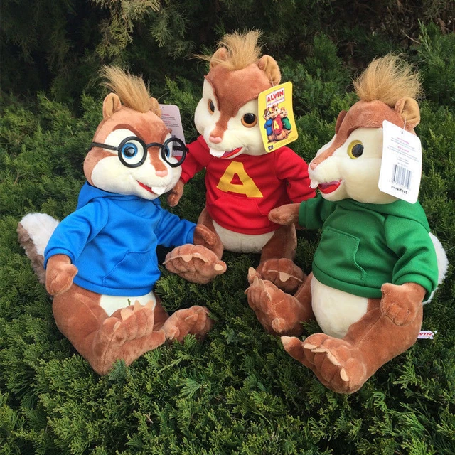 PLUSH TOYS SQUIRRELS rattle doll chipmunk cartoon Christmas Gift Kids ...