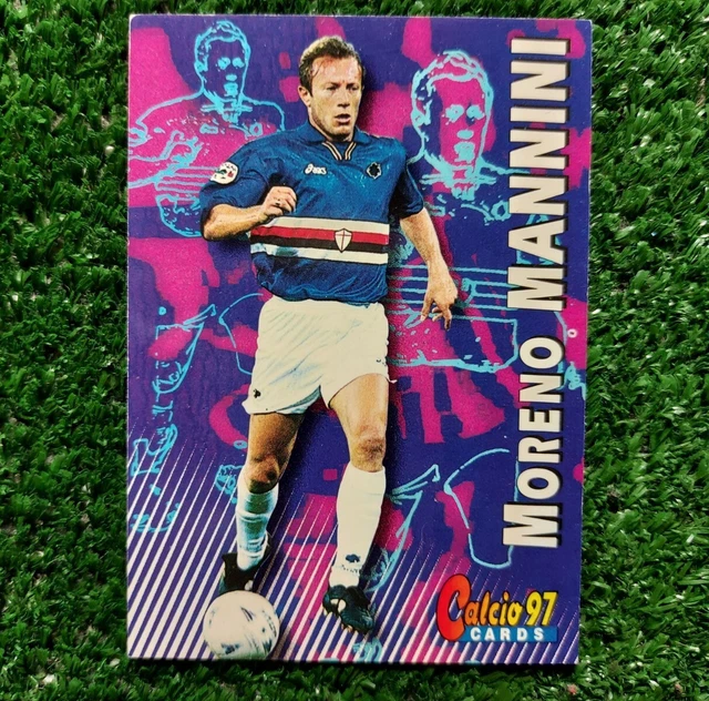 CARD CALCIATORI PANINI 97 SAMPDORIA n°165 MANNINI FOOTBALL SOCCER 1997 ...