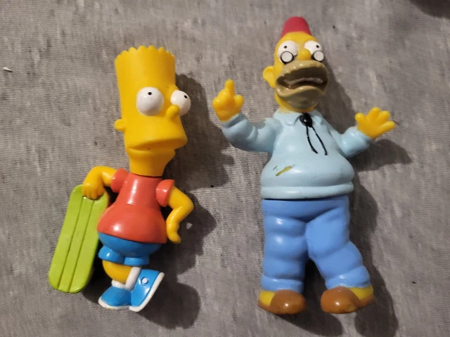BART SIMPSON/ABE SIMPSON Figur Burger King 2001 Die Simpsons EUR 12,00 ...