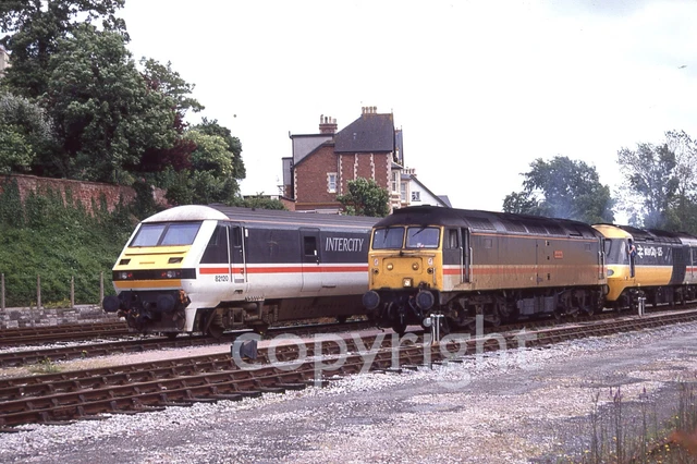 ORIGINAL DIESEL 35MM Railway Slide 82120/47827 Goodrington Yard 1990 £1 ...