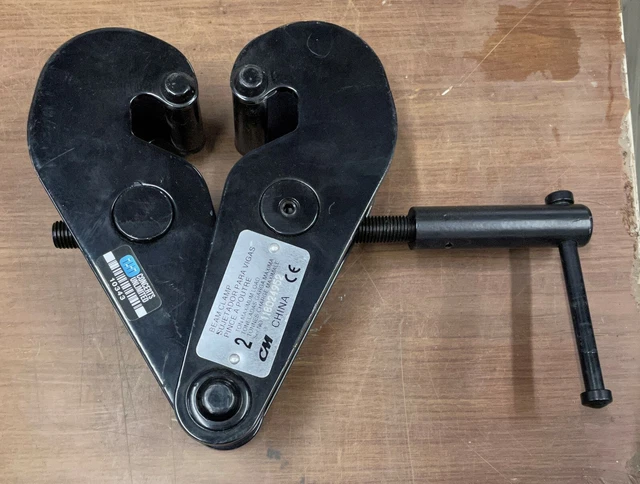 CM COLUMBUS MCKINNON Rigging Beam Clamp Adjustable Screw-lock - 2Ton ...