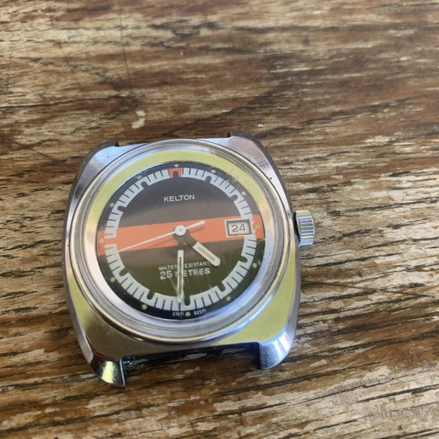 MONTRE VINTAGE KELTON Watch Plongée 25 Mètres EUR 20,00 - PicClick DE