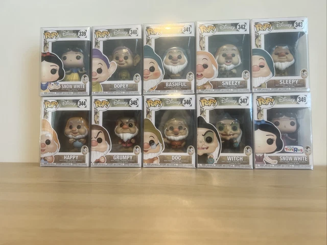 FUNKO POP DISNEY Snow White And The Seven Dwarfs Set Of 10 £259.19 ...