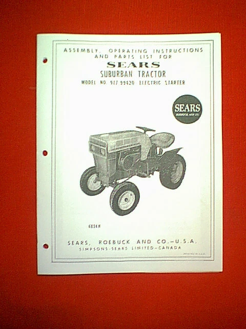 SEARS CRAFTSMAN 12 Hp 38" 5-Speed Lawn Tractor Model # 502.255111 Parts ...