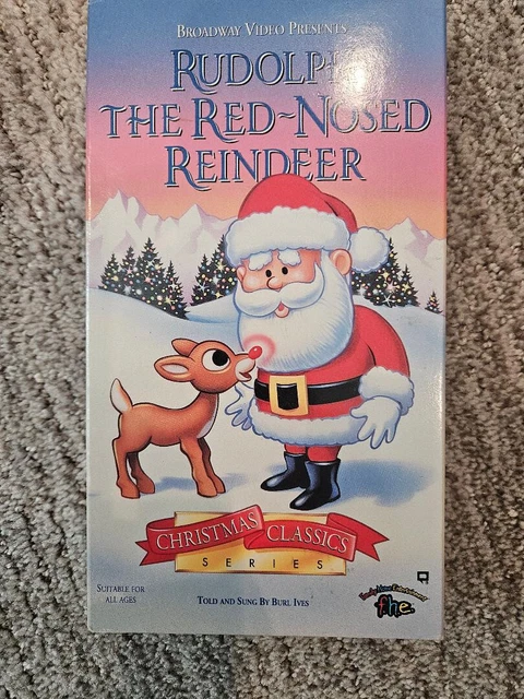 RUDOLPH THE RED Nosed Reindeer VHS 1993 Burl Ives Christmas Movies F.H ...