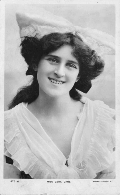 POSTCARD - EDWARDIAN Actress - Miss Zena Dare - Rotary Photo - 1876 £3.99 - PicClick UK