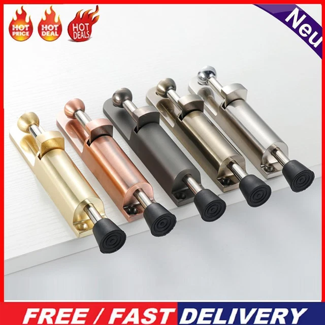TELESCOPIC DOOR STOPPER Spring Loaded Door Restraint Metal for Door ...
