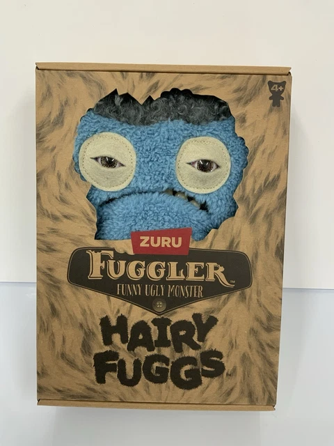 FUGGLER HAIRY FUGGS Gnawing Terror Blue Toy Plush Funny Ugly Monsters ...