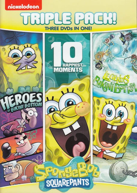 SPONGEBOB SQUAREPANTS TRIPLE Pack !( Heroes De B Neuf DVD EUR 12,95 ...