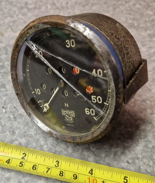 VINTAGE SMITHS N 60mph SPEEDO Austin 7 MG MMM BSA AJS Norton Motocycle ...