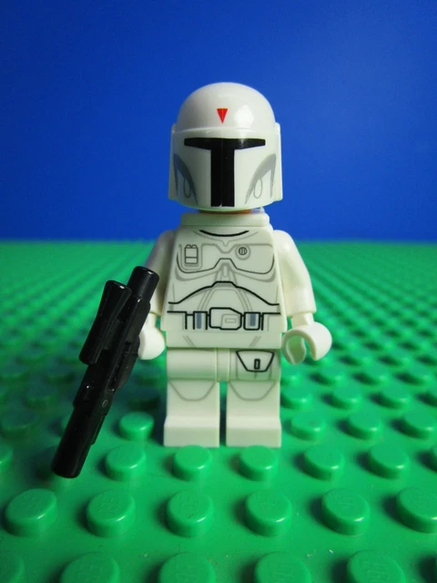 GENUINE LEGO STAR WARS WHITE prototype BOBA FETT minifigure set ...