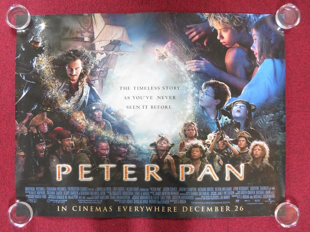 PETER PAN UK Quad Rolled Poster Jason Issacs Jeremy Sumpter 2003 £12.34 ...