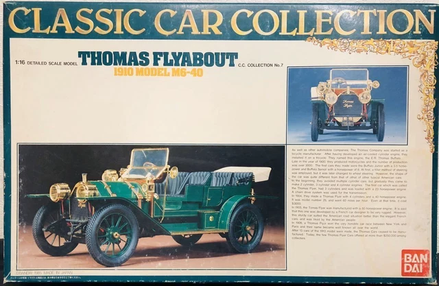 THOMAS FLYABOUT 1910 Model M6-40 1/16 Bandai Classic Car Collection ...