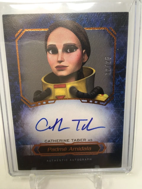 CATHERINE TABER EN Padme - Autographe chef-d'œuvre Star Wars 2016 /25 ...