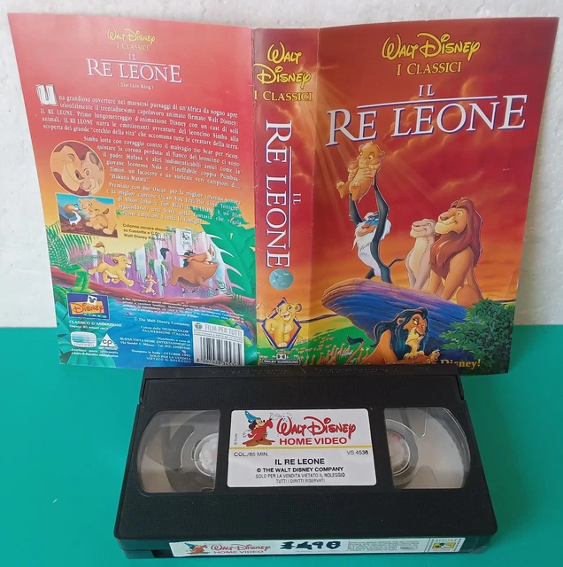IL RE LEONE The Lion King (1994) VHS DISNEY EDIZIONE 1995 - VS 4536 📼 ...