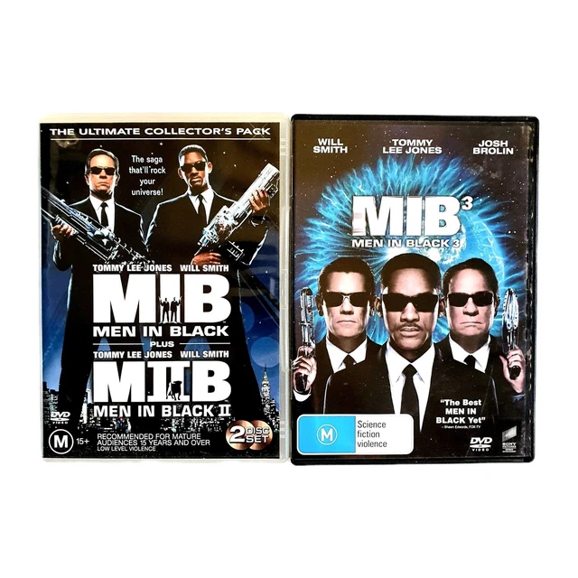 MEN IN BLACK MIB 1-3 DVD Bundle Action Scifi Comedy, Will Smith, Region 4 VGC £10.42 - PicClick UK