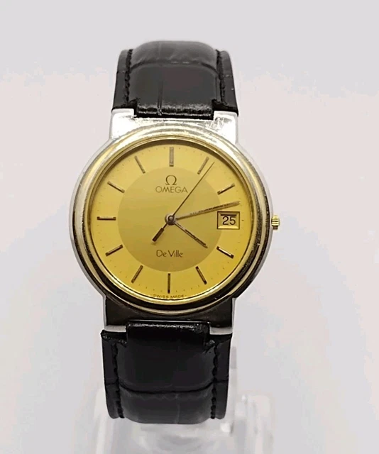 OMEGA DE VILLE Mens Quartz Watch Cal.1430 - Runs But Needs Service ...