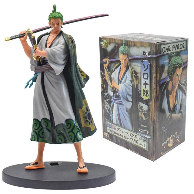ONE PIECE RORONOA Zoro anime action figure PVC bambola modello 17 cm ...